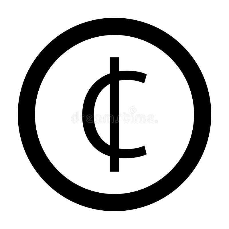 Cedi Icon Coin stock vector. Illustration of trade, money - 198352046