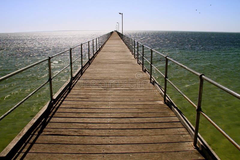 Ceduna jetty stock photo. Image of fence, fishing, australian - 22984346