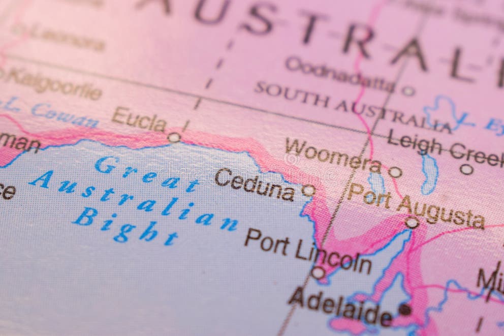 Ceduna on the World Map-Geo Political Map Stock Image - Image of earth ...