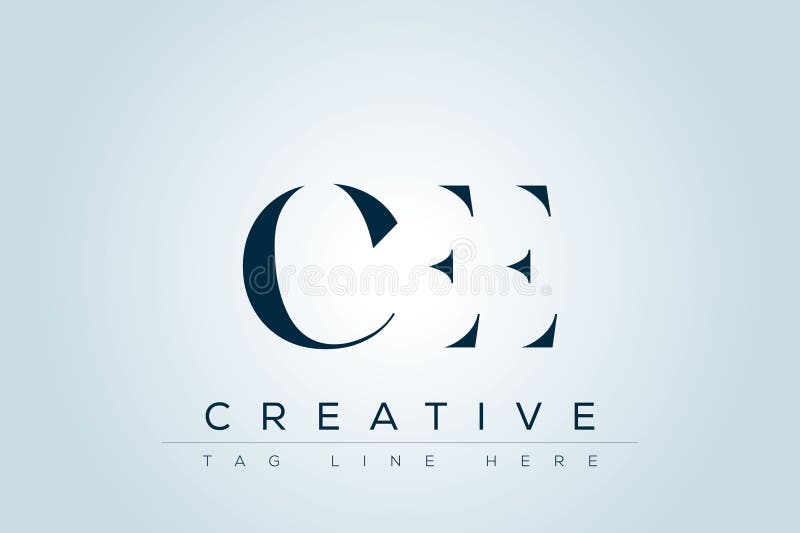 CEE abstract letter logo stock vector. Illustration of abstract - 363287242