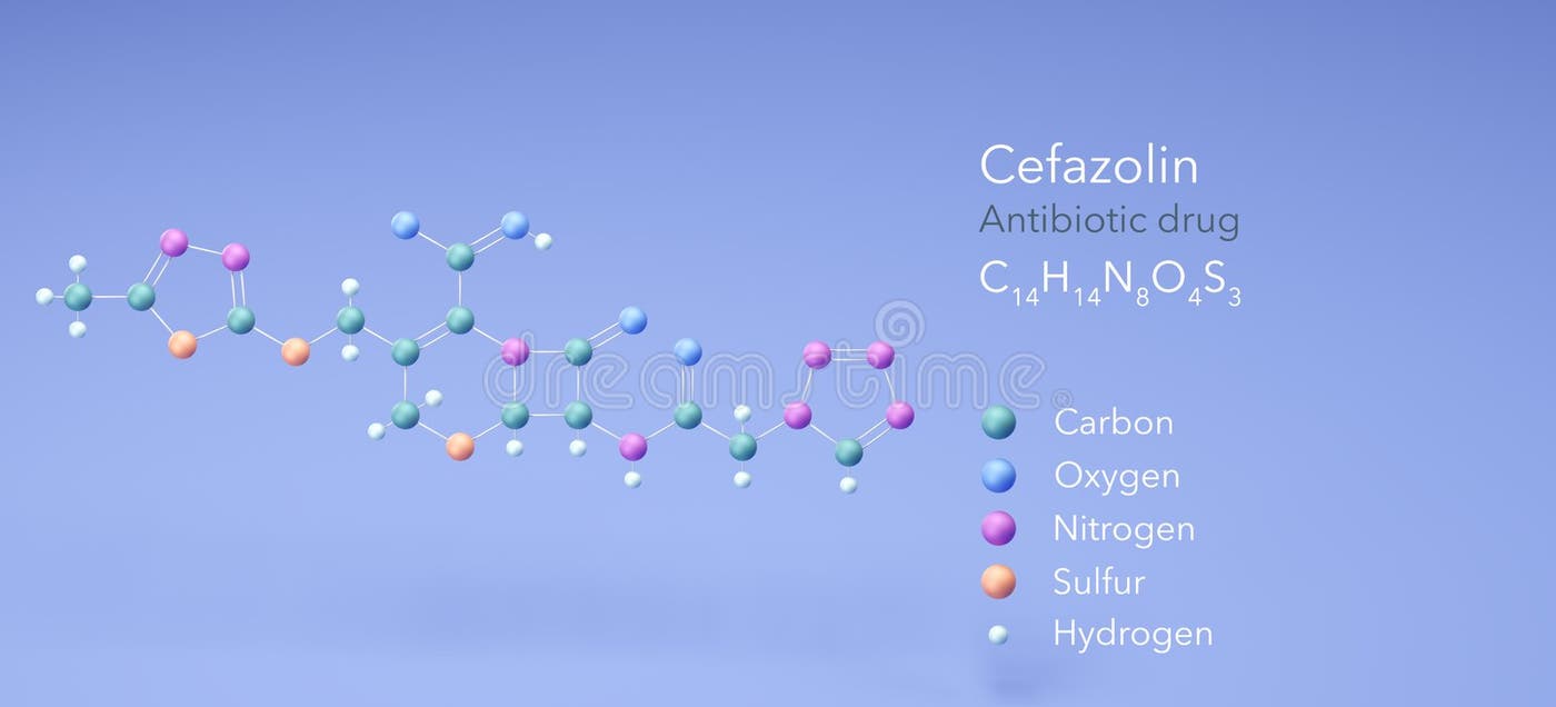 Cephazolin Molecule Stock Illustrations – 17 Cephazolin Molecule Stock ...