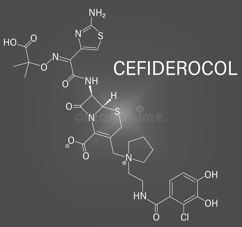 Cefiderocol Molecule. Skeletal Formula. Stock Vector - Illustration of ...
