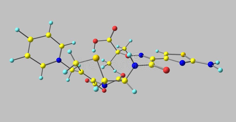 Ceftazidime Molecule. it is Cephalosporin, Semisynthetic, Antibacterial ...