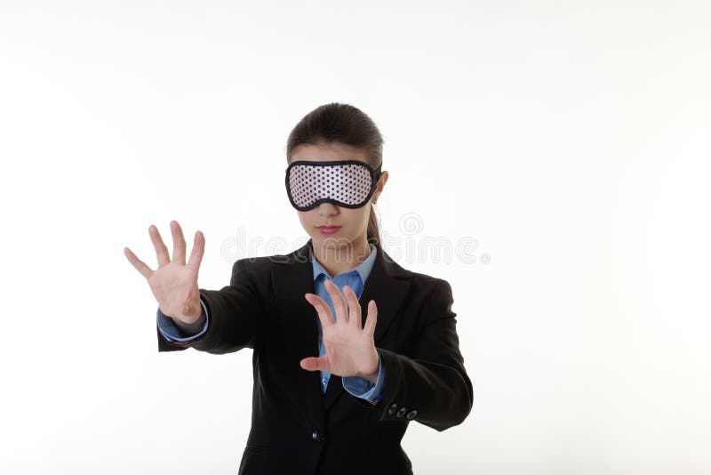 Ceguera en los negocios foto de archivo. Imagen de hembra - 26623348