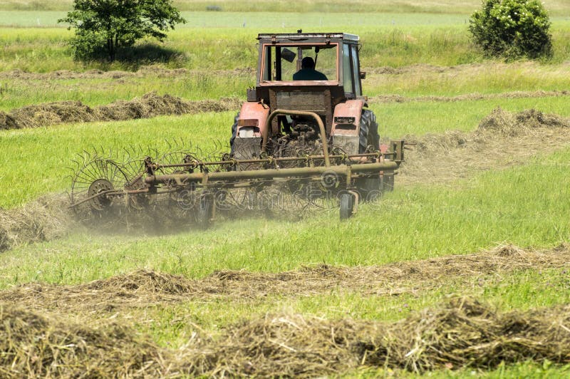 Ceifa imagem de stock. Imagem de trator, ceifa, vila - 63777443