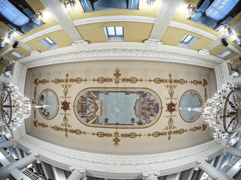Ceiling Above the Foyer of the Opera and Ballet Theater on the Second ...