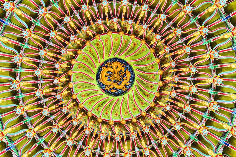 Ceiling stock photo. Image of buddhist, blue, multi, ceiling - 55251742