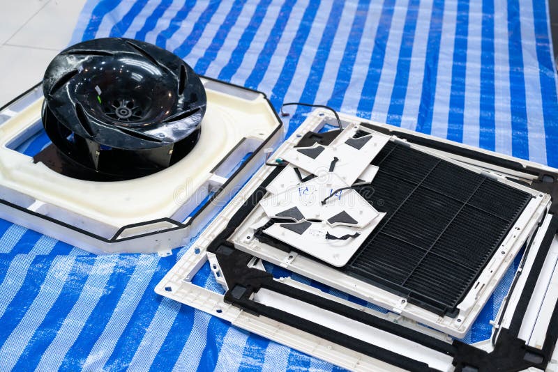 Ceiling Air Conditioning Part Stock Photo - Image of hvac, improvement ...