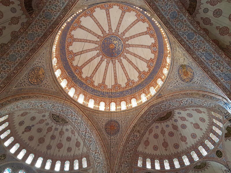 Ceiling of Blue Mosque in Istanbul Stock Photo - Image of believe ...