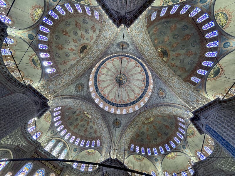 Ceiling of the Blue Mosque in Istanbul, Impressive Ceiling, Sultan ...