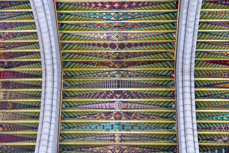 Ceiling Building Features Vibrant Colorful Pattern Stock Photos - Free ...