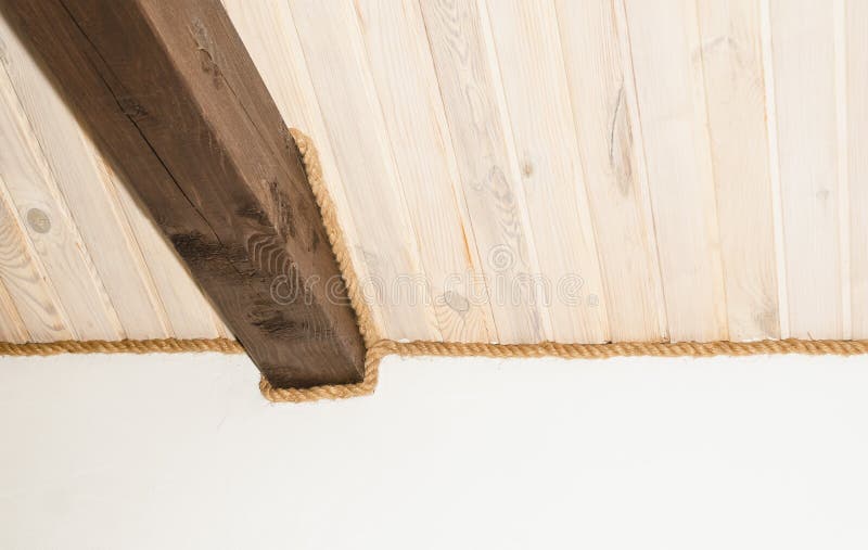The Ceiling of the Building is Lined with Wood Stock Photo - Image of ...