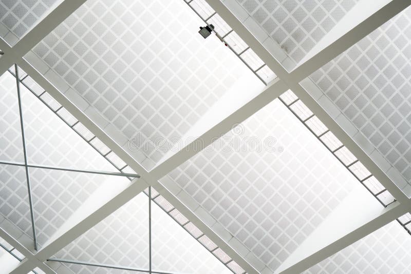 Ceiling of Building stock photo. Image of modern, wireframe - 79679972