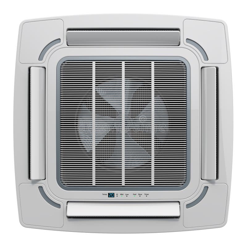 Air Conditioner, Indoor Wall Unit. 3D Rendering Stock Illustration ...