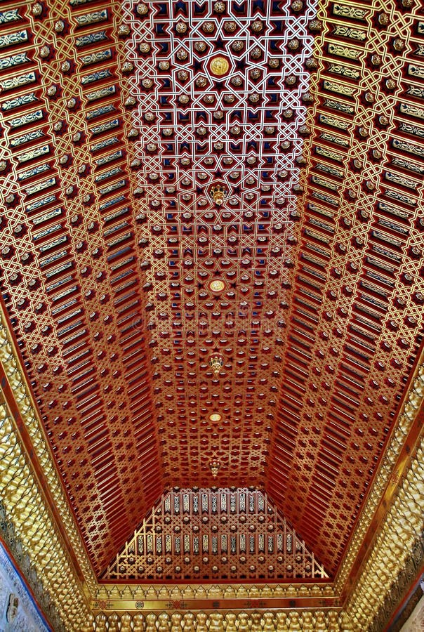 Ceiling in castle, Moszna stock image. Image of castle - 102684563