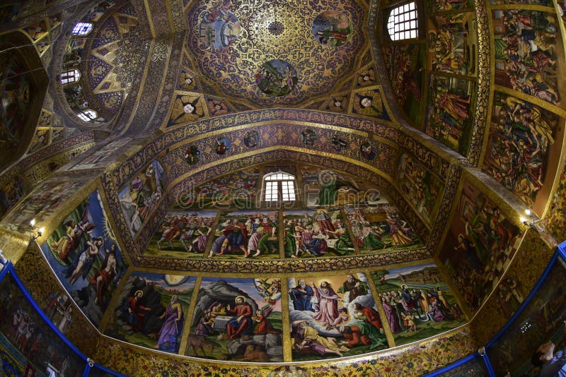 Ceiling of the Church with Art Pattern Editorial Stock Image - Image of ...