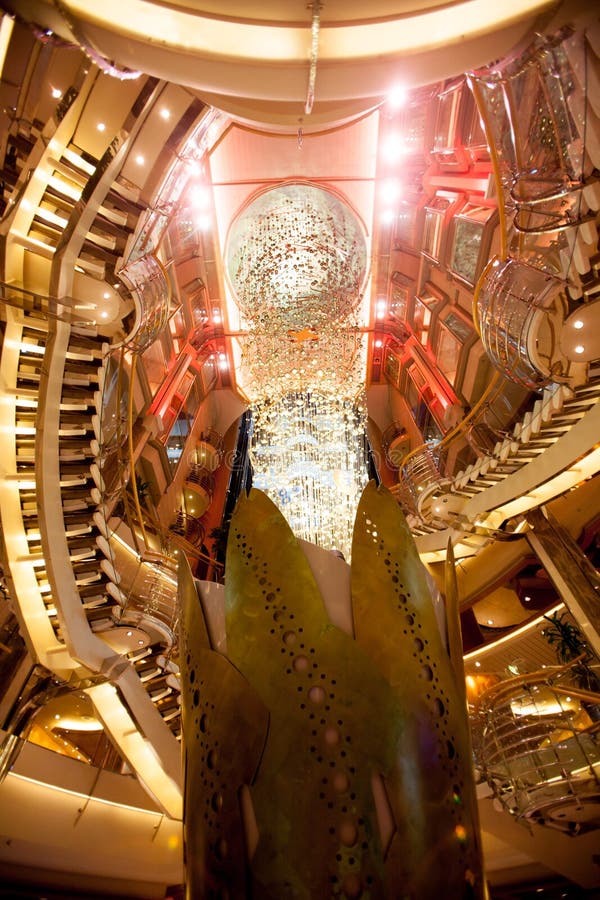 Ceiling of Cruiseship - Main View Stock Image - Image of service ...
