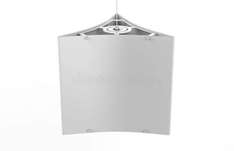 Ceiling Dangler Hardware Holds Three Graphic Panels. Stock Illustration ...