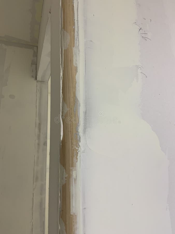 Ceiling Decoration with Asbestos and Plasterboard Stock Image - Image ...