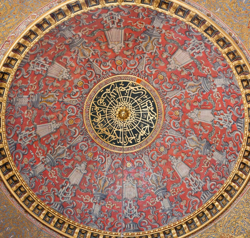 Turkish Palace Pattern Ceiling Background Stock Photos - Free & Royalty ...