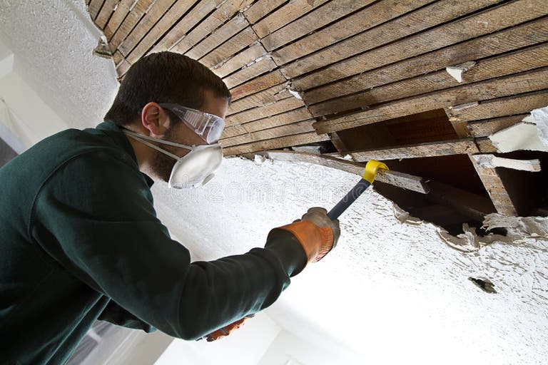 Ceiling Demolition stock image. Image of renovate, demolished - 29261469