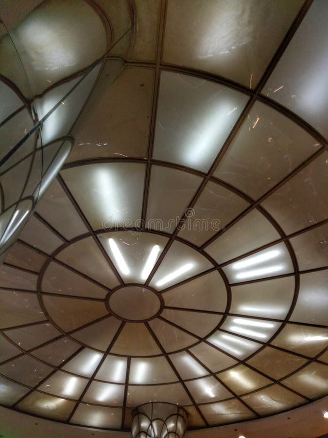 Ceiling design in the mall stock image. Image of building - 148542991