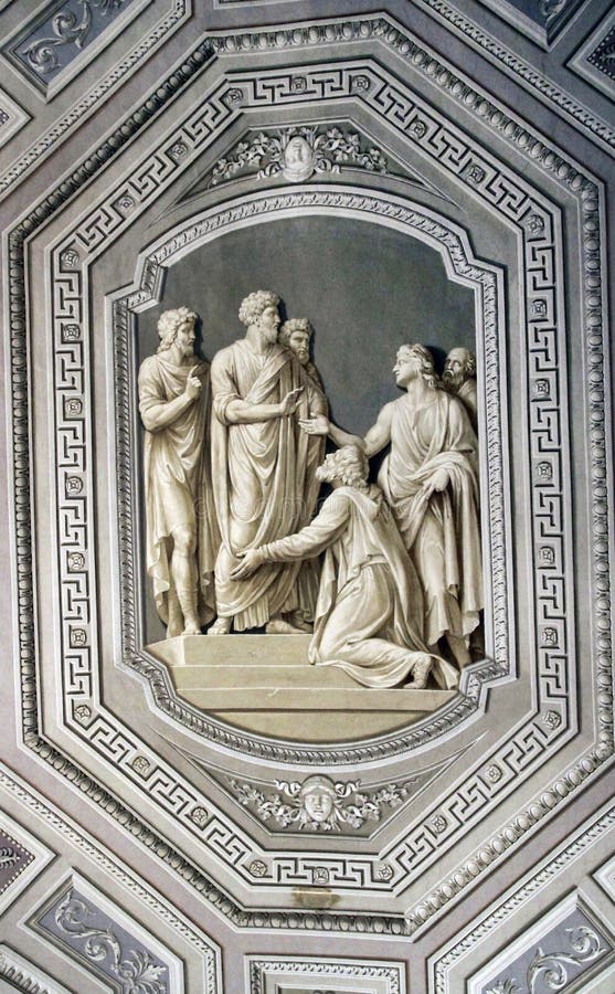 Ceiling Details Of Vatican Museums Editorial Photography - Image of ...