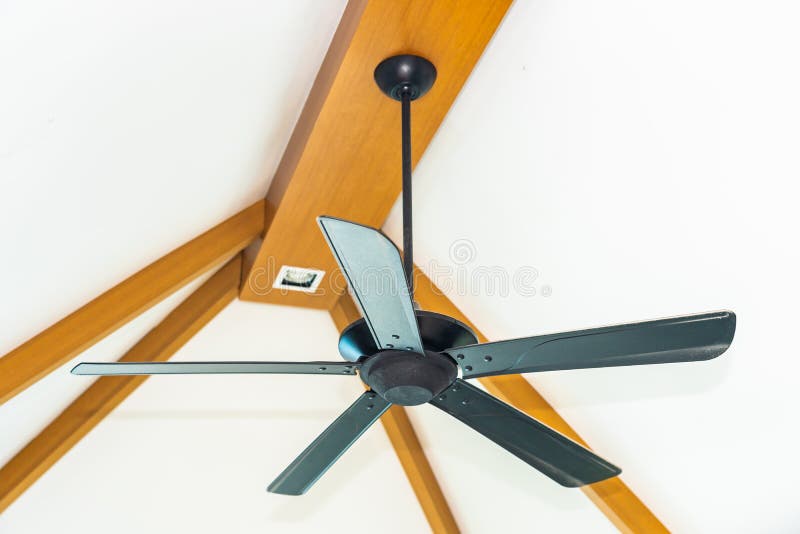Ceiling Fan Decoration Interior of Living Room Stock Image - Image of ...