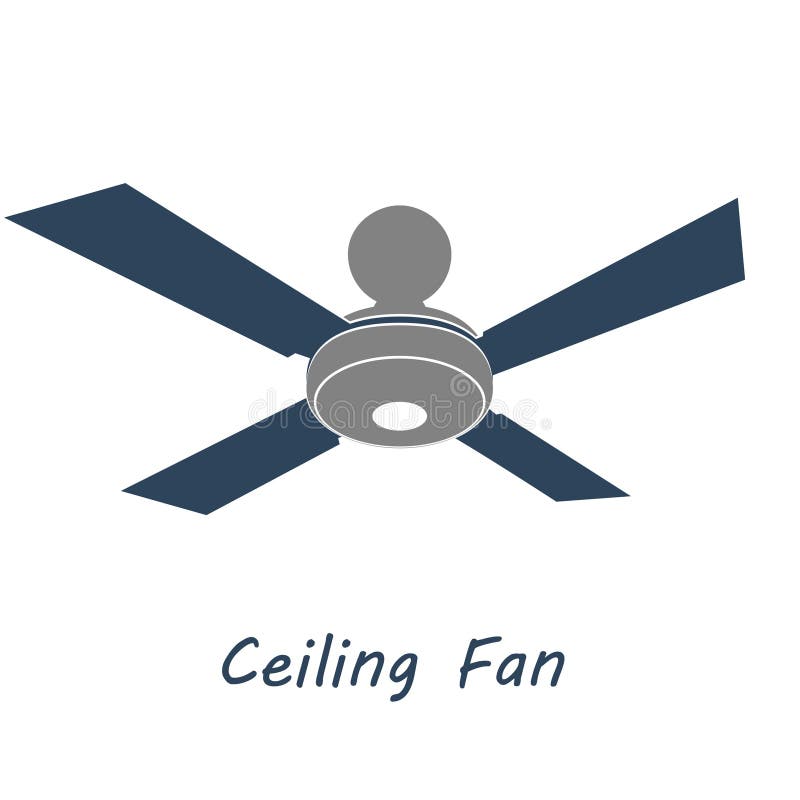 Ceiling Fan Design Vector Flat Isolated Illustration Stock Vector ...