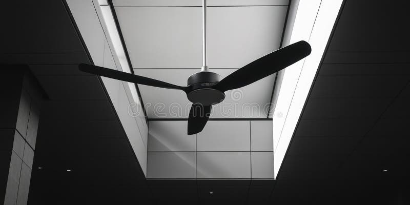 A Ceiling Fan Hanging from the Ceiling of a Building, Suitable for ...