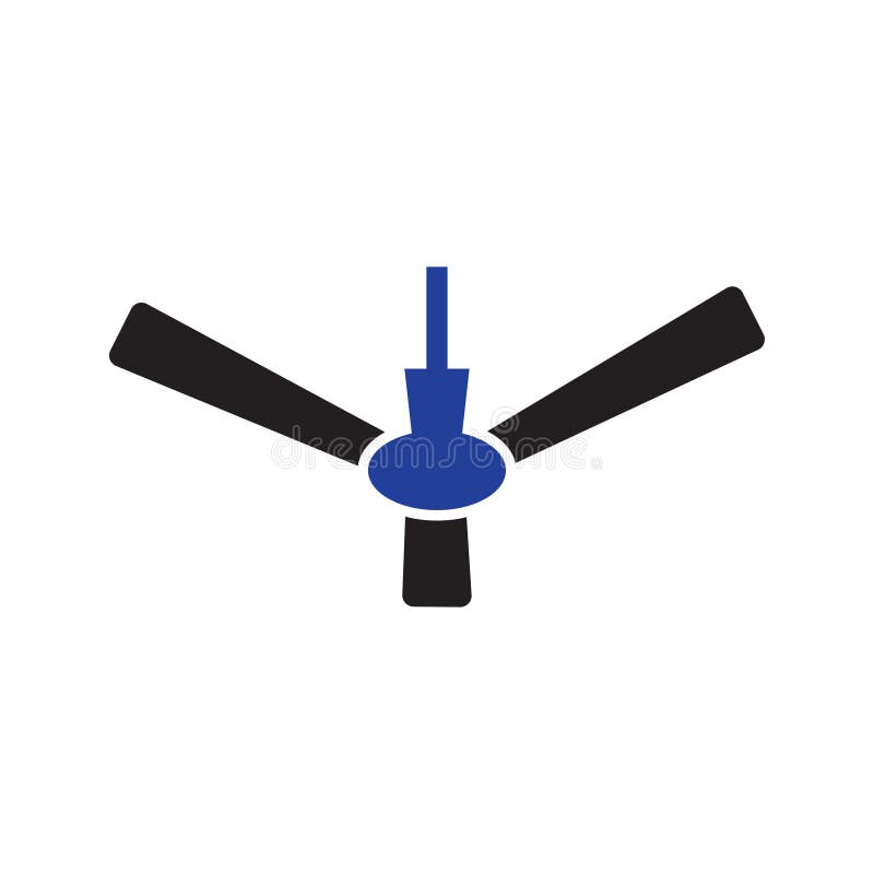 Ceiling fan icon stock vector. Illustration of room - 262292552