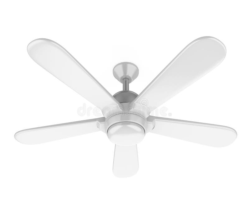 Ceiling Fan Isolated stock illustration. Illustration of residential ...