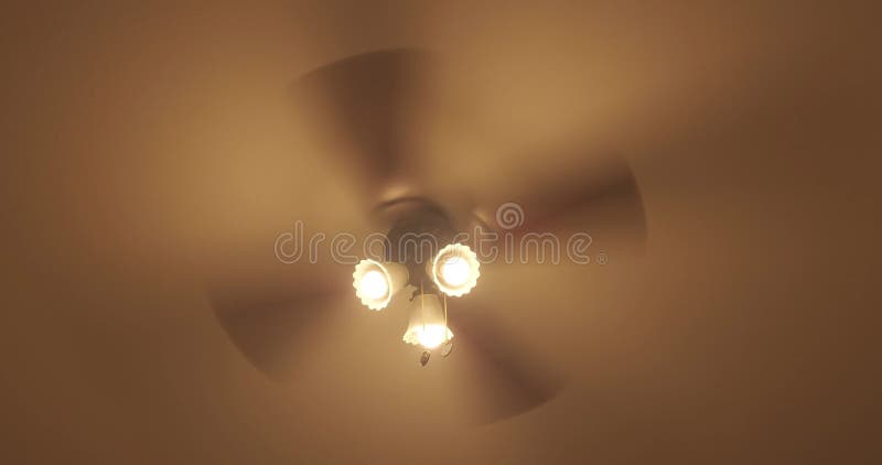 Ceiling Fan Spinning Fast Close-up Stock Video - Video of spinning ...
