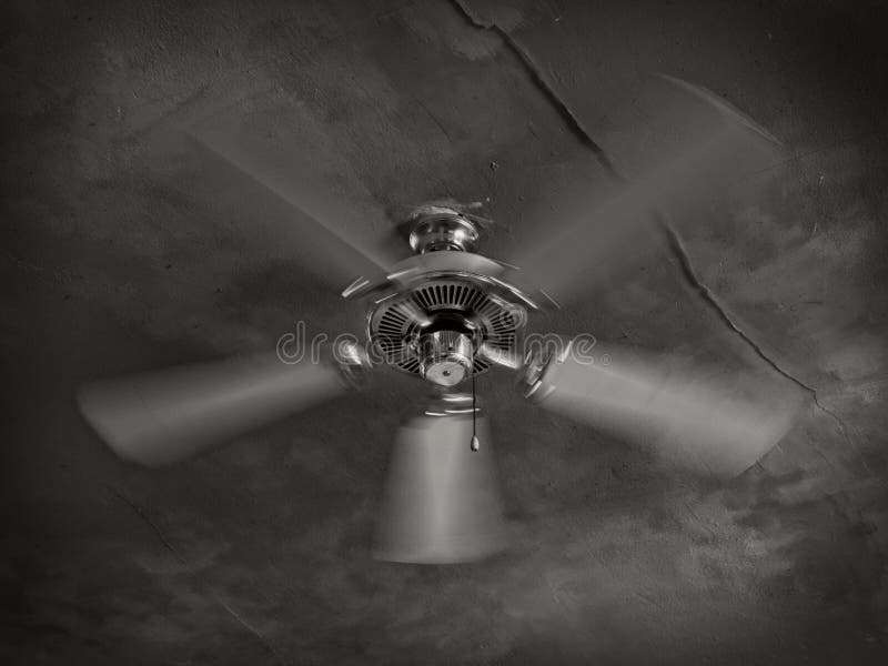 Ceiling Fan On With Moving Blades Stock Photo - Image of motion, object ...