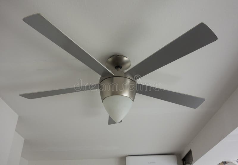 Ceiling Fan for Ventilation Inside a Building Stock Photo - Image of ...