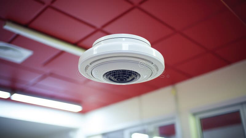 Ceiling fire alarm system stock illustration. Illustration of ceiling ...