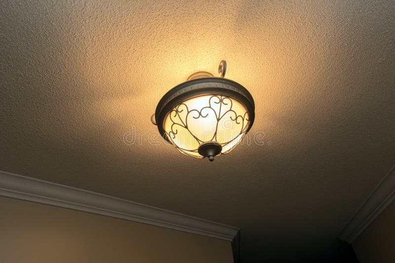 A Ceiling Glow, Ambient Light. Stock Image - Image of symmetry ...