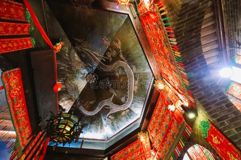 Feb 9 2024 the Ceiling Graphic of Dragon at Tai Hang Lin Fa Kung ...