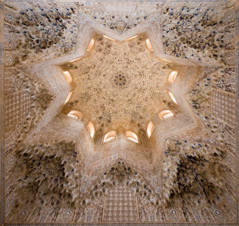 Ceiling of Hall of the Abencerrajes at Alhambra Editorial Photography ...
