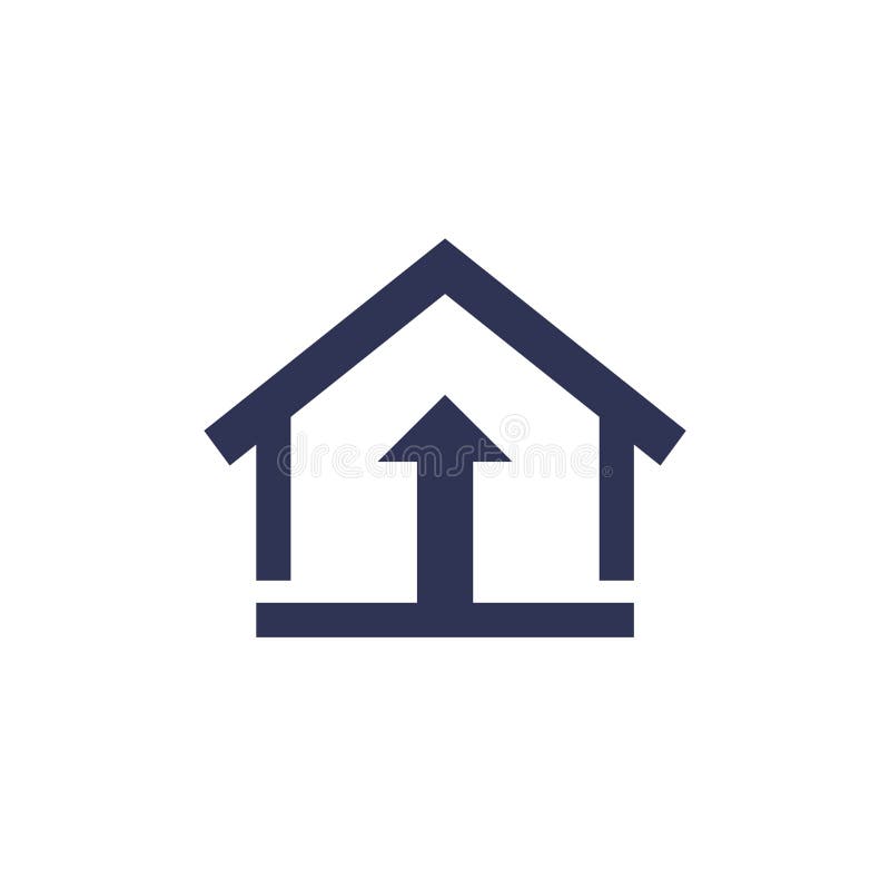 Ceiling Height Icon, Pictogram on White Stock Vector - Illustration of ...