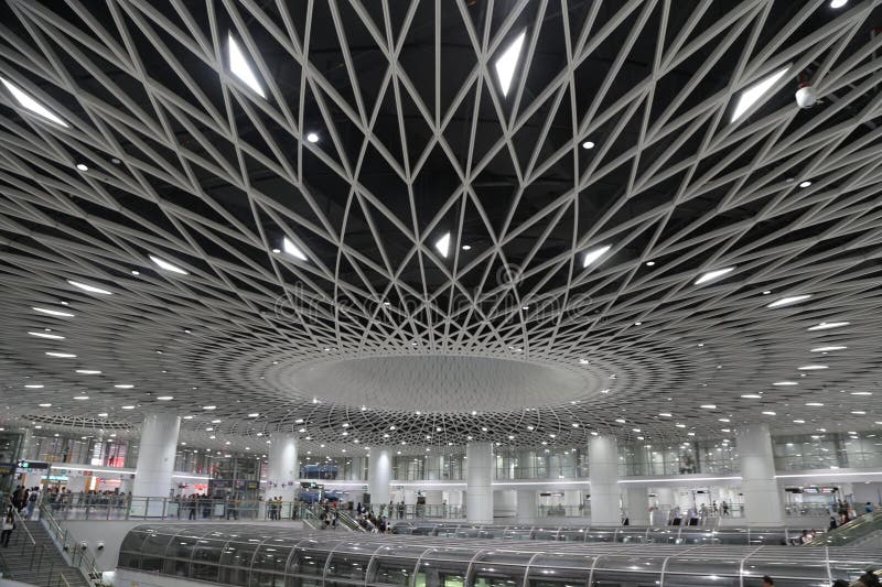 The Ceiling of the High-speed Train Station in Shenzhen is Made Up ...