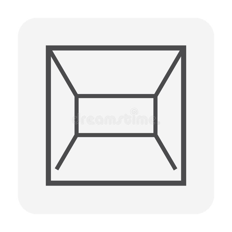 Ceiling icon black stock vector. Illustration of lamp - 188238325