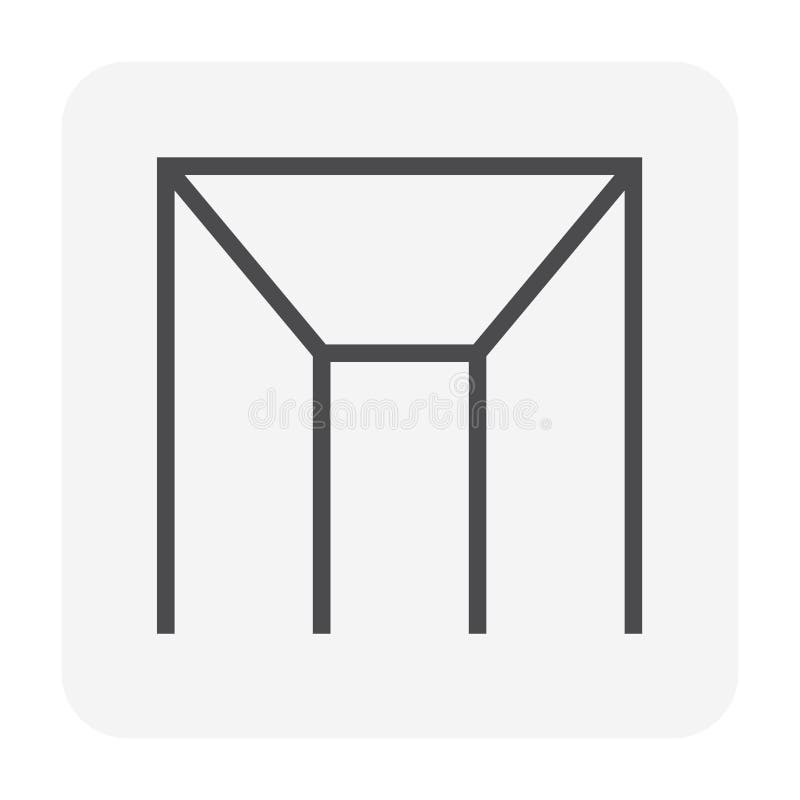 Ceiling icon black stock vector. Illustration of home - 188313883