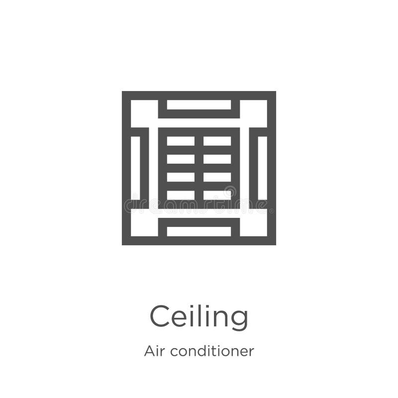 Ceiling Icon Vector from Air Conditioner Collection. Thin Line Ceiling ...