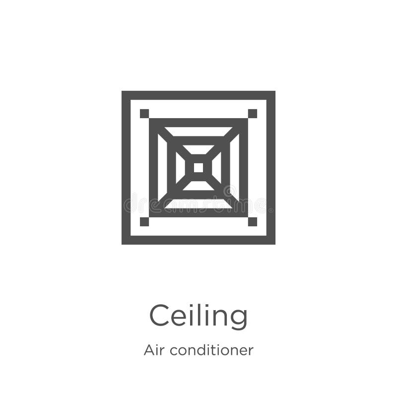 Ceiling Icon Vector from Air Conditioner Collection. Thin Line Ceiling ...