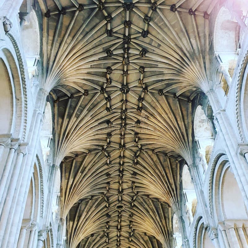 Ceiling Inside Norwich City Cathedral Editorial Stock Image - Image of ...