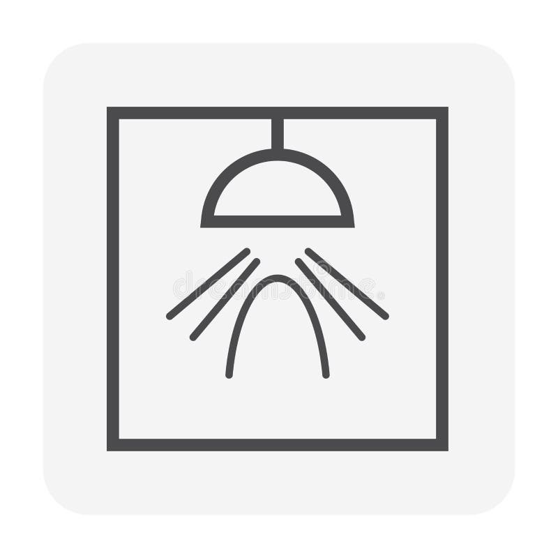Ceiling lamp icon stock vector. Illustration of fluorescent - 188313889