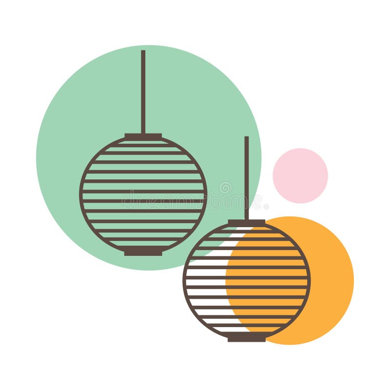 Ceiling Lamps. Vector Illustration Decorative Design Stock Vector ...