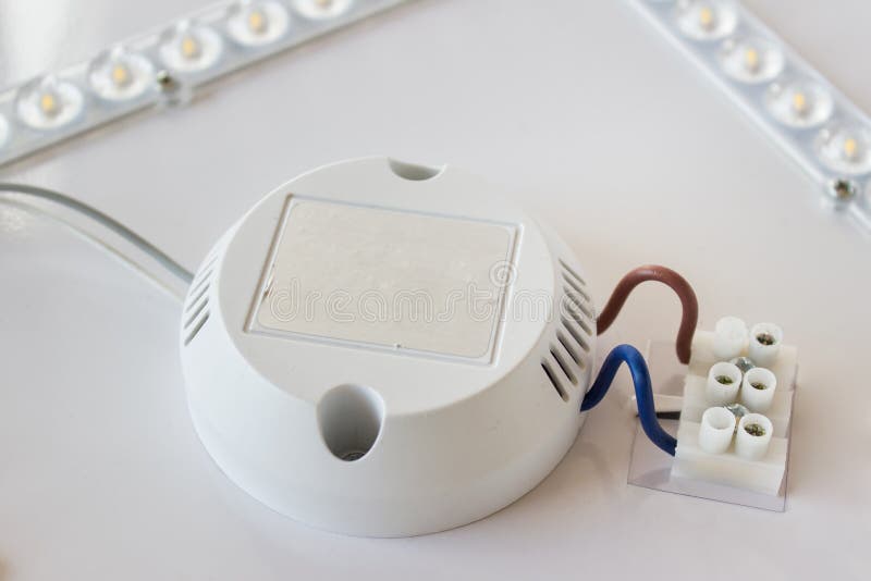 Ceiling LED Lamp Electrical Part Stock Photo - Image of illumination ...