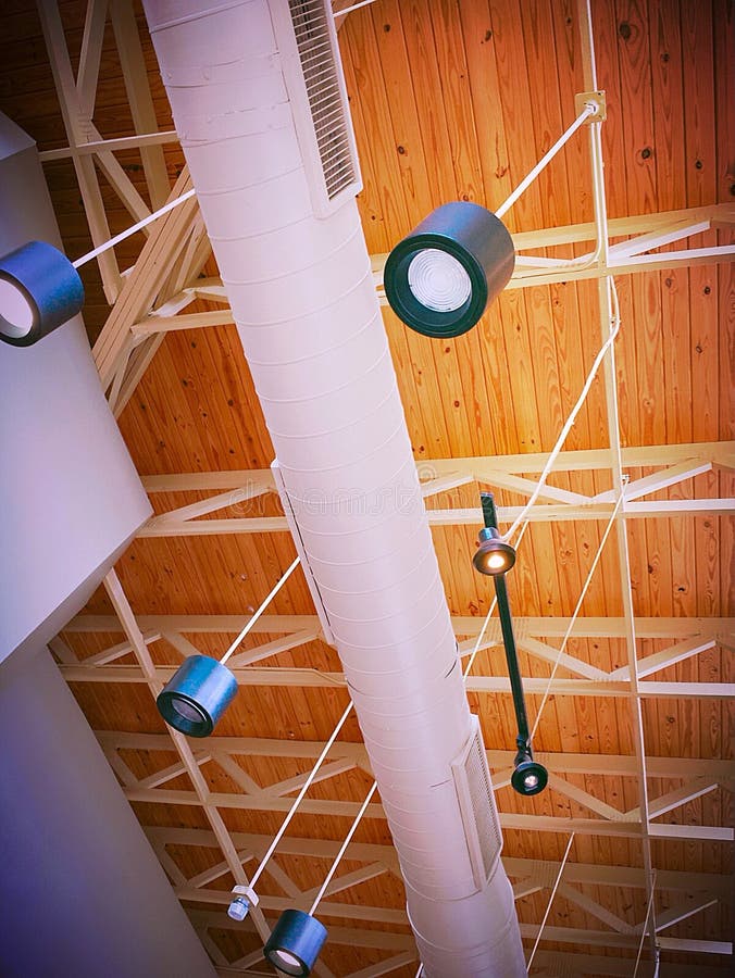 Ceiling light stock photo. Image of ceiling, light, ducts - 48398494